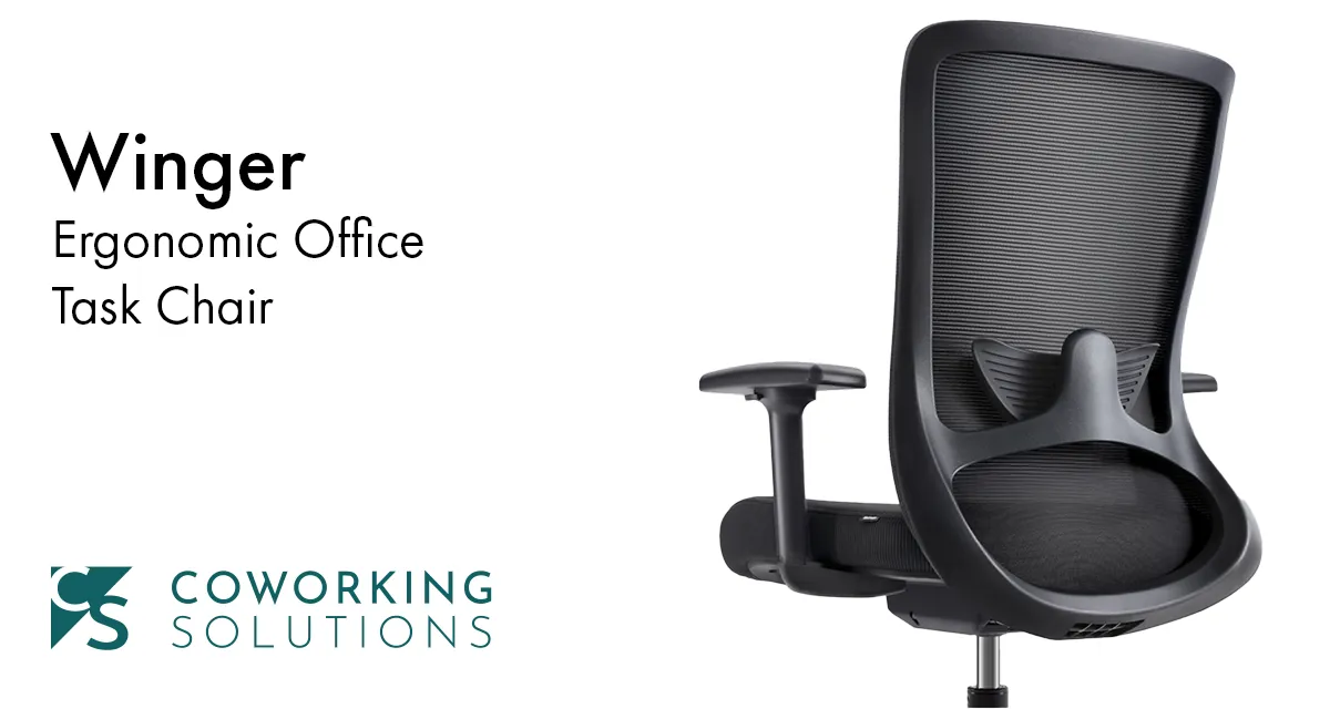 Winger Ergonomic Office Mesh Task Chair with Headrest - Coworking Solutions